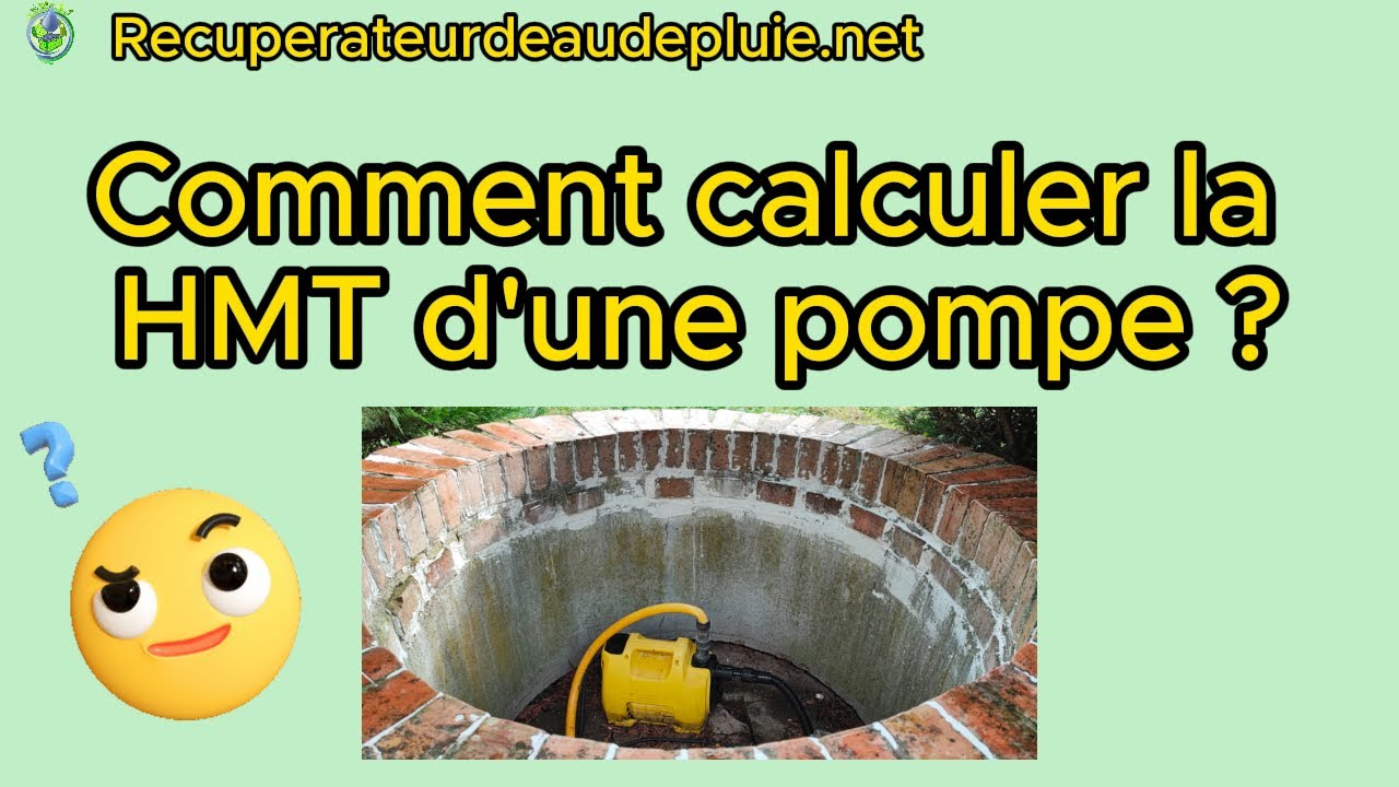 Comment calculer la HMT d'une pompe ? - YouTube