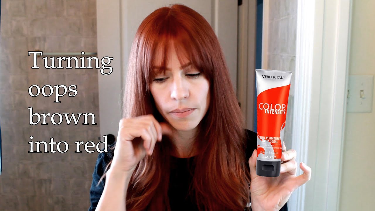 Dyeing for Joico Fiery Coral. Will it work? - YouTube