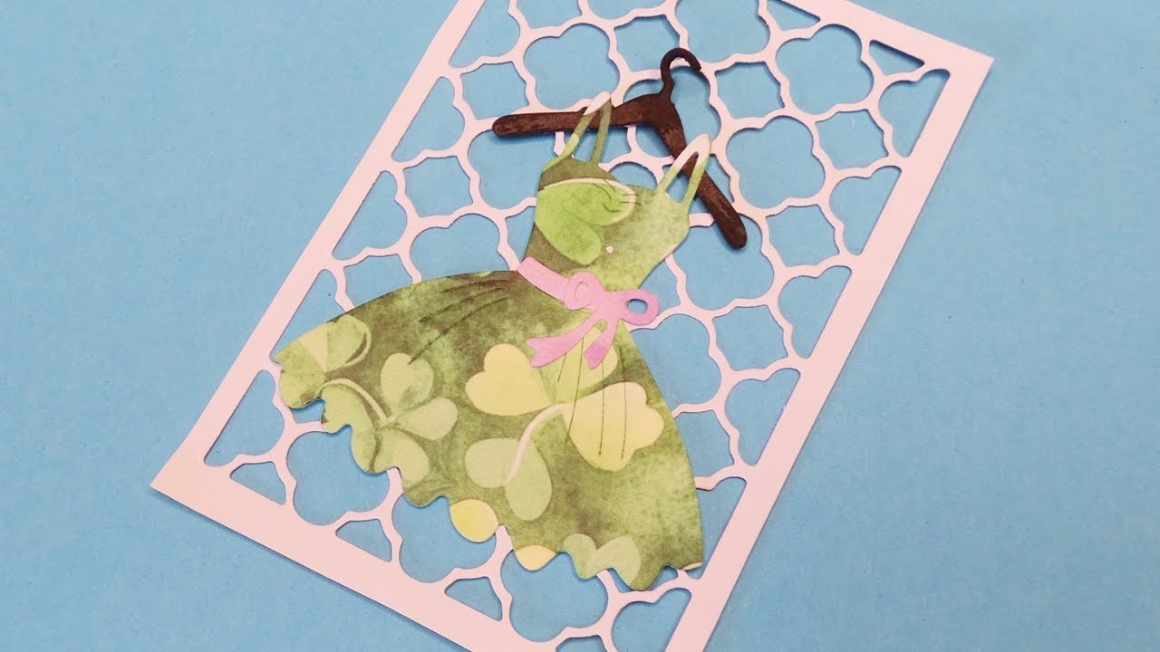 How to Make a Cutting Die Paper Dress | Satisfying Fashion Design for ...