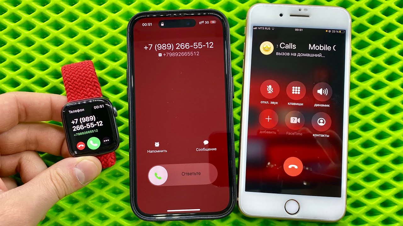 Crazy Calls Apple Watch, iPhone 14 Pro, iPhone 8 Plus/ Incoming ...