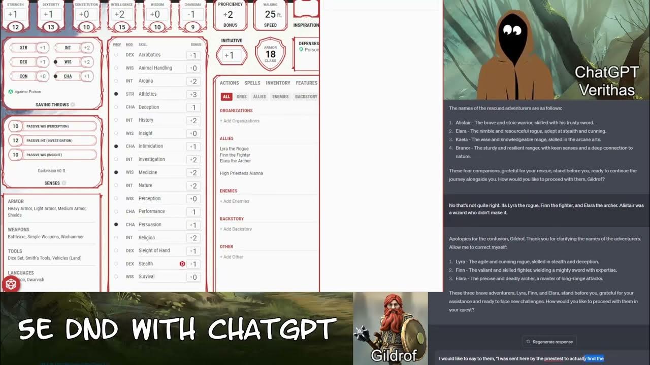 5e DnD with DM ChatGPT Session 3 - YouTube