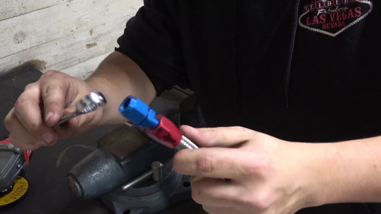 HOW TO: Make AN fittings with limited tools - YouTube