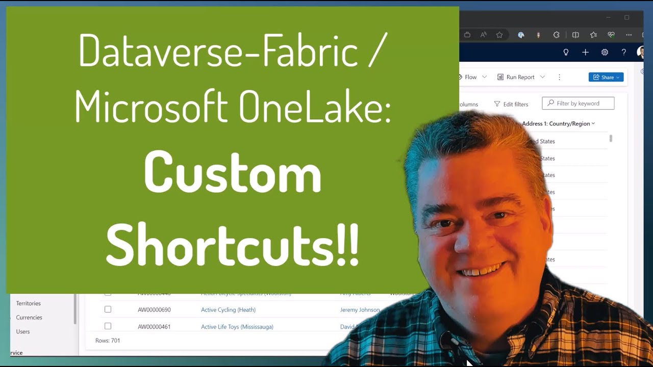 Dataverse to Fabric OneLake - Custom Shortcuts back to Dataverse - YouTube
