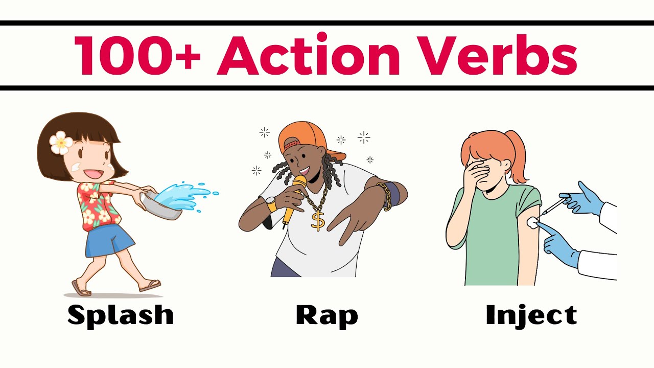 100+ Action Verbs | Daily Life English Vocabulary With Examples ...