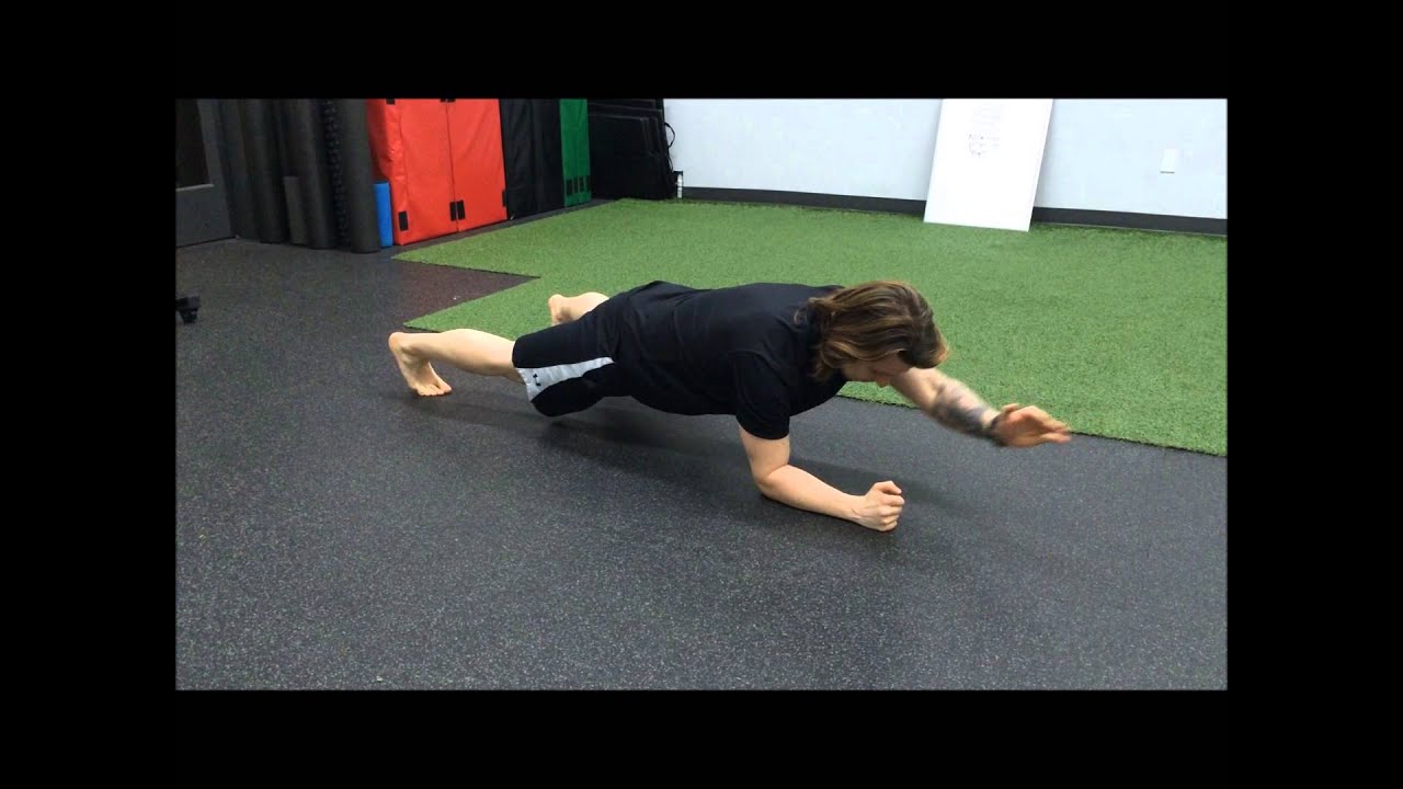 Plank Reach Outs - YouTube