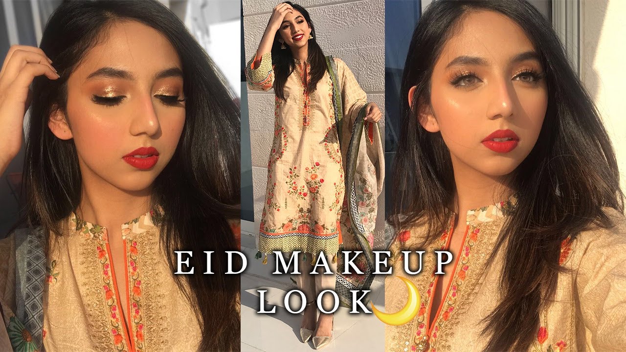 EID MAKEUP LOOK & OUTFIT 2019 - YouTube