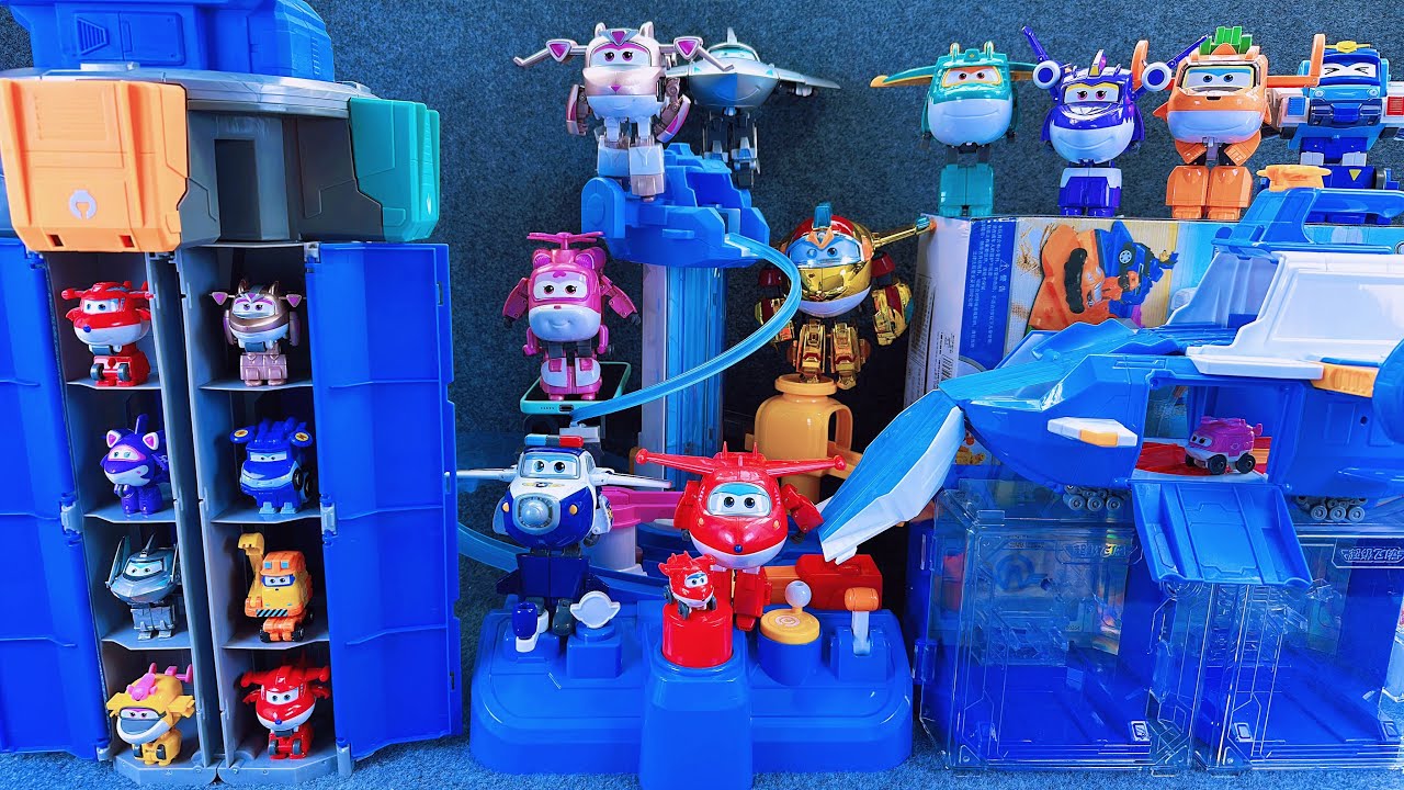 20-minutes of satisfying unboxing, cool Super Wings Space Base Set ...