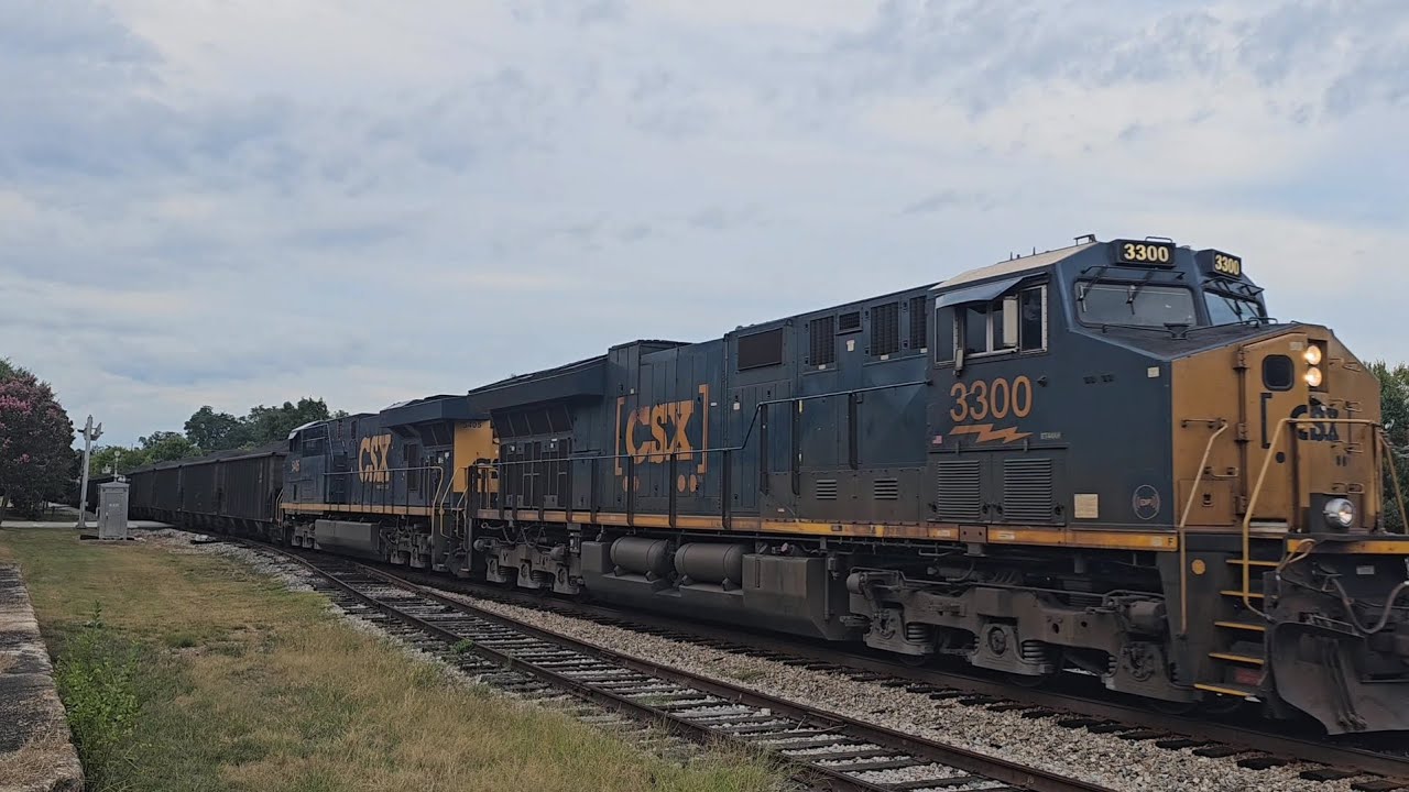 CSX Coal Train Through Opelika || Atlanta and West Point Subdivision ...