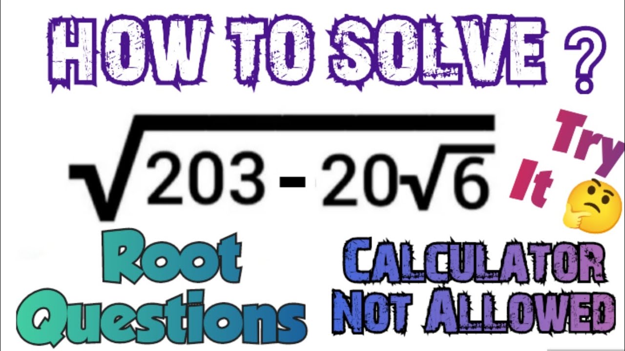 How To Solve A Nice Radical Problem||Square Root Problem|| Best ...