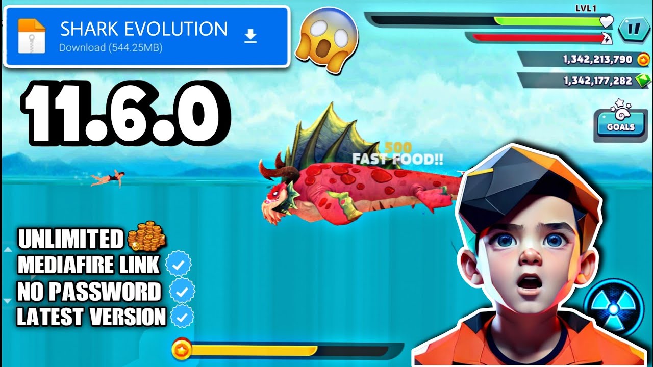 NEW🔥 Hungry Shark Evolution Mod Apk 11.6.0 | Hungry Shark Mod 11.6.0 ...