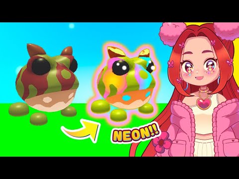 FIRST NEW NEON ORNATE HORNED FROG in ADOPT ME! Roblox - YouTube