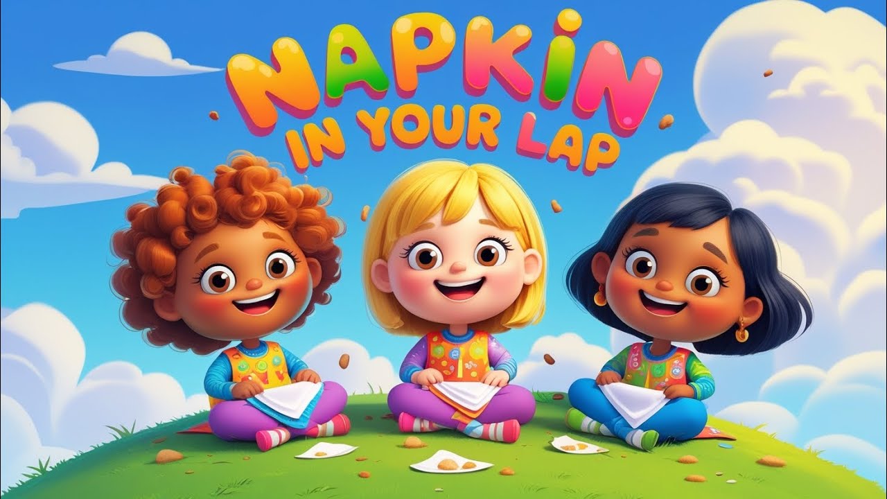 Napkin in Your Lap | Kids Table Manners Song - YouTube