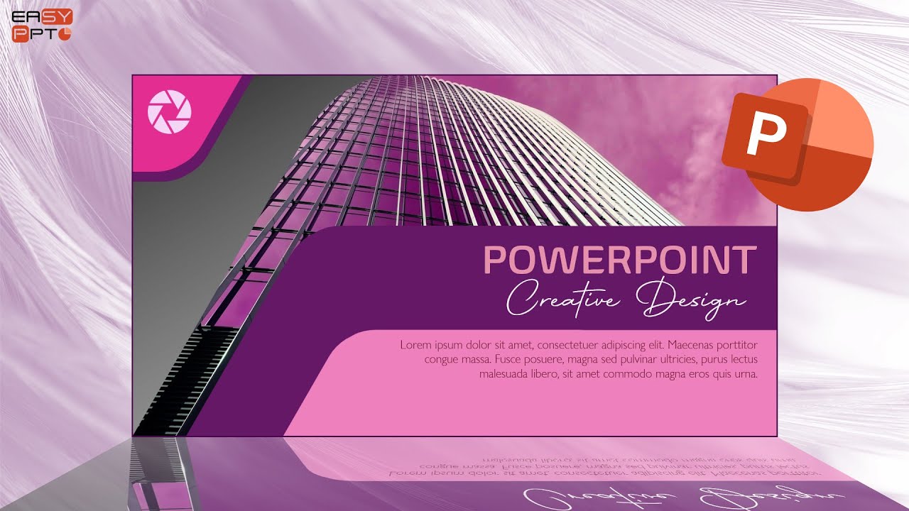 POWERPOINT TUTORIAL | HOW TO MAKE A CREATIVE PRESENTATION COVER - YouTube