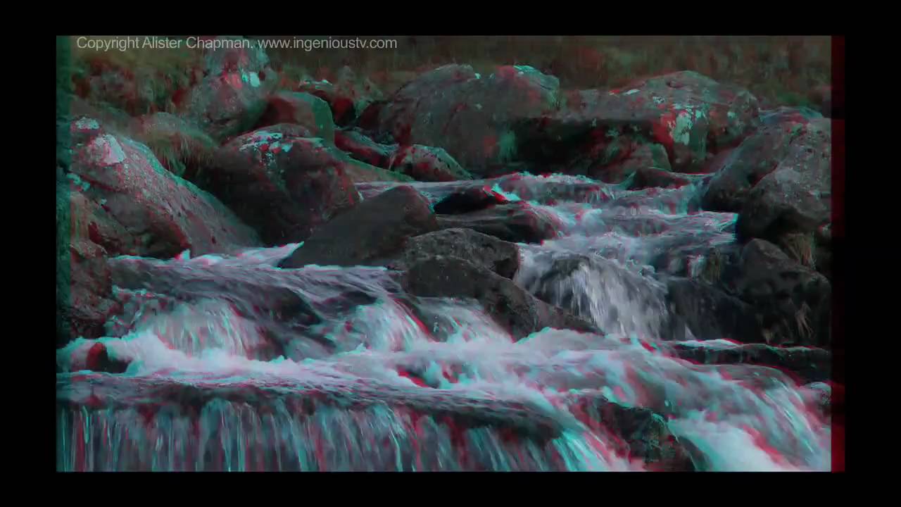 3D Stereoscopic Mountain Stream, Stormy Sea and UK Snow clips - YouTube