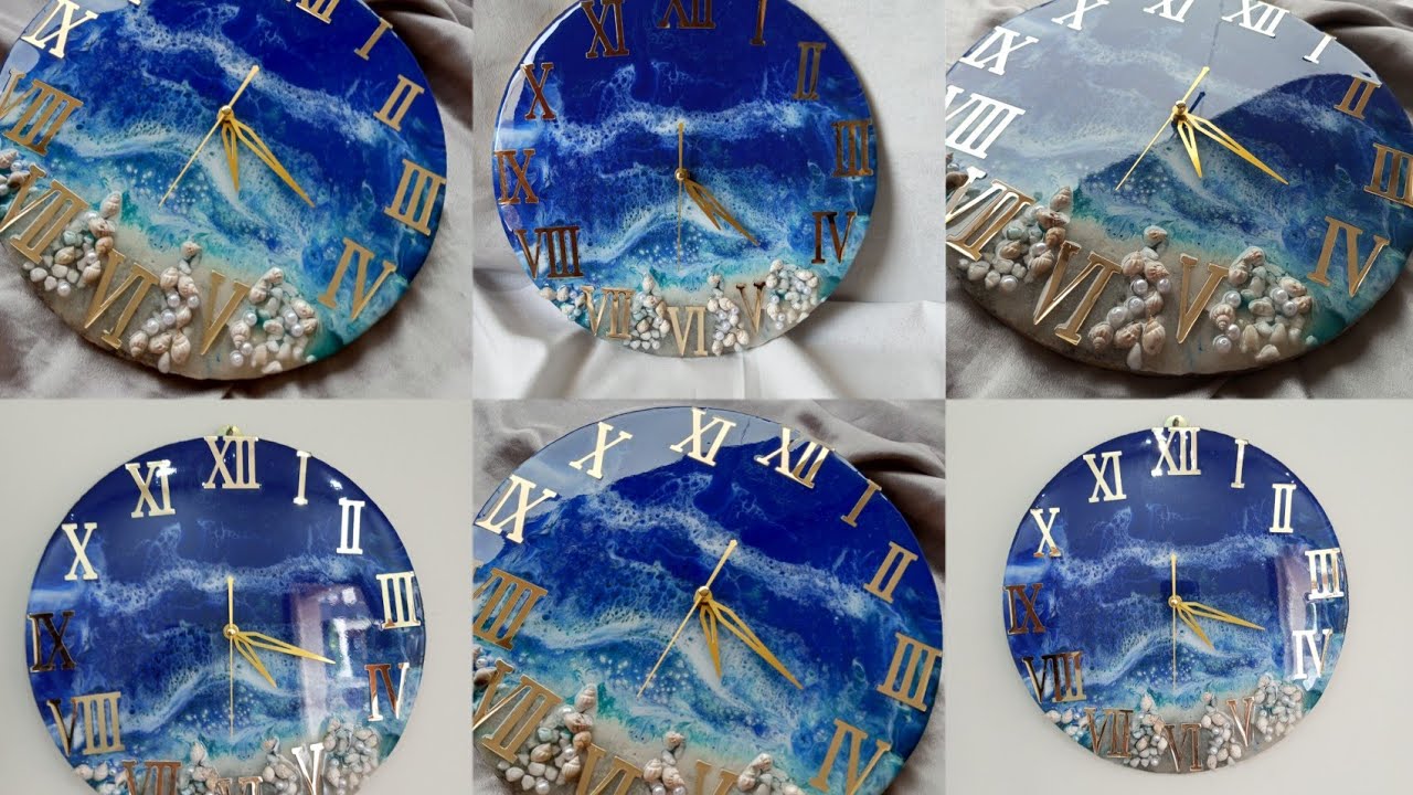 Ocean Clock from Resin - Step by Step Resin Tutorial | Resin Art - YouTube