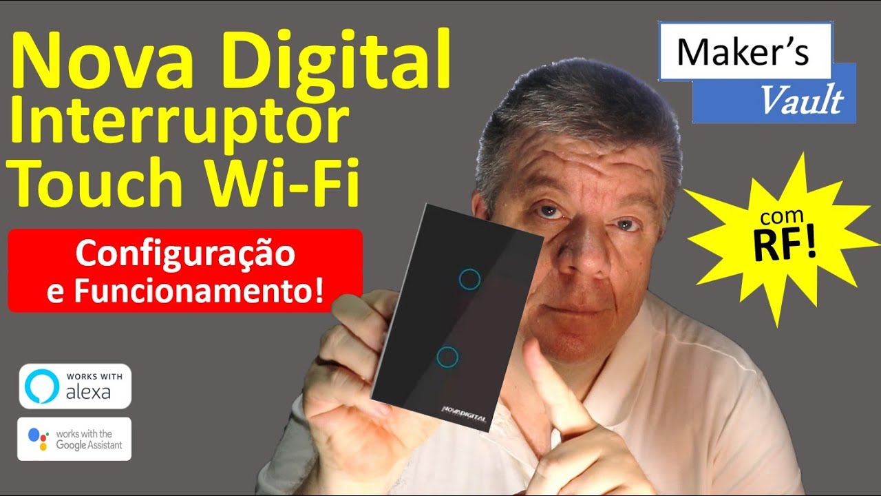 Nova Digital Interruptor Touch Wi-Fi com RF: Configuração e ...
