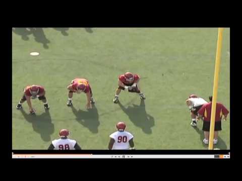 USC DL Football Drills - YouTube