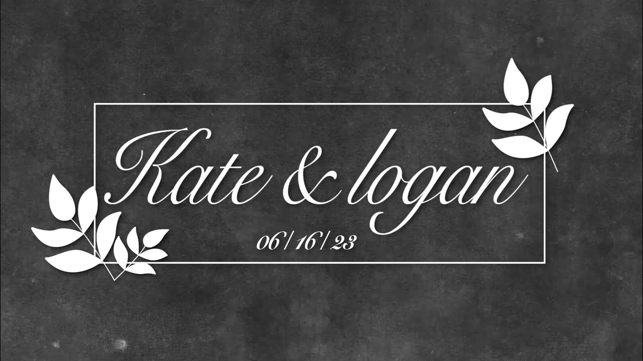 KATE & LOGAN WEDDING FILM TEASER - YouTube