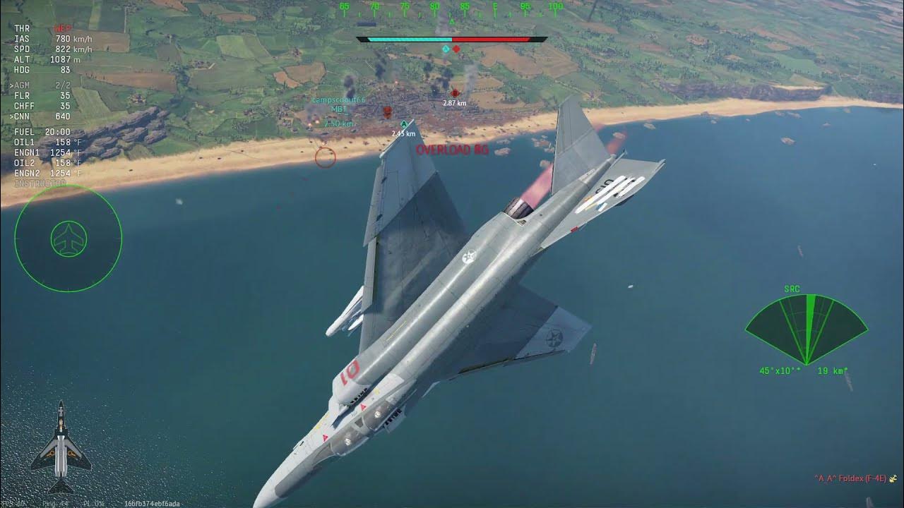 Testing AGM-65B MAVERICK missile in custom battle | F-4E Phantom II ...