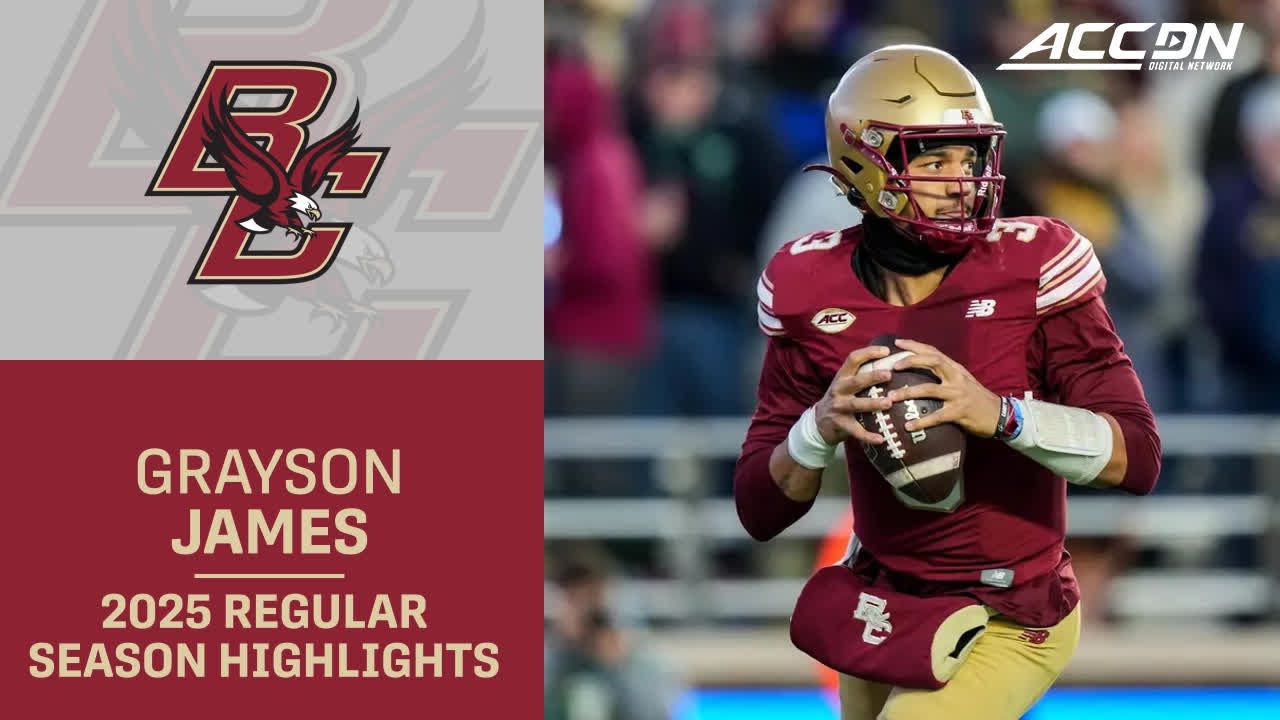 Grayson James 2025 Regular Season Highlights | Boston College QB - YouTube