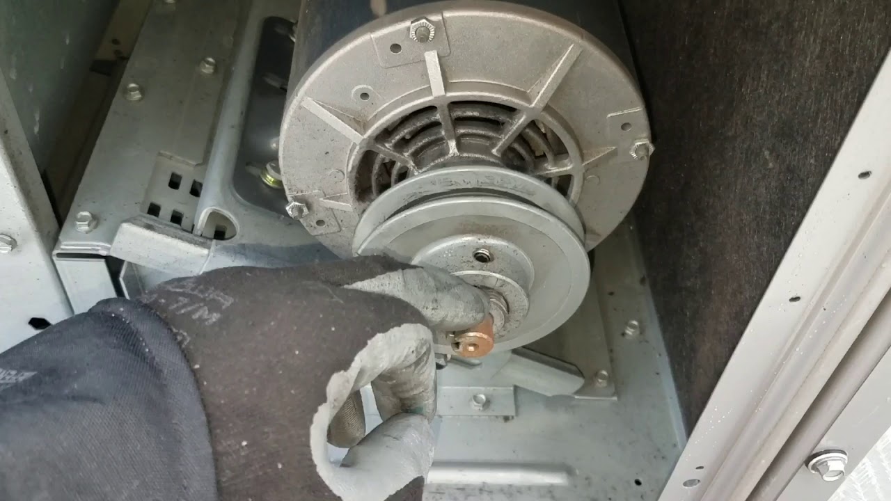 Rooftop unit blower speed raising. Rtu - YouTube