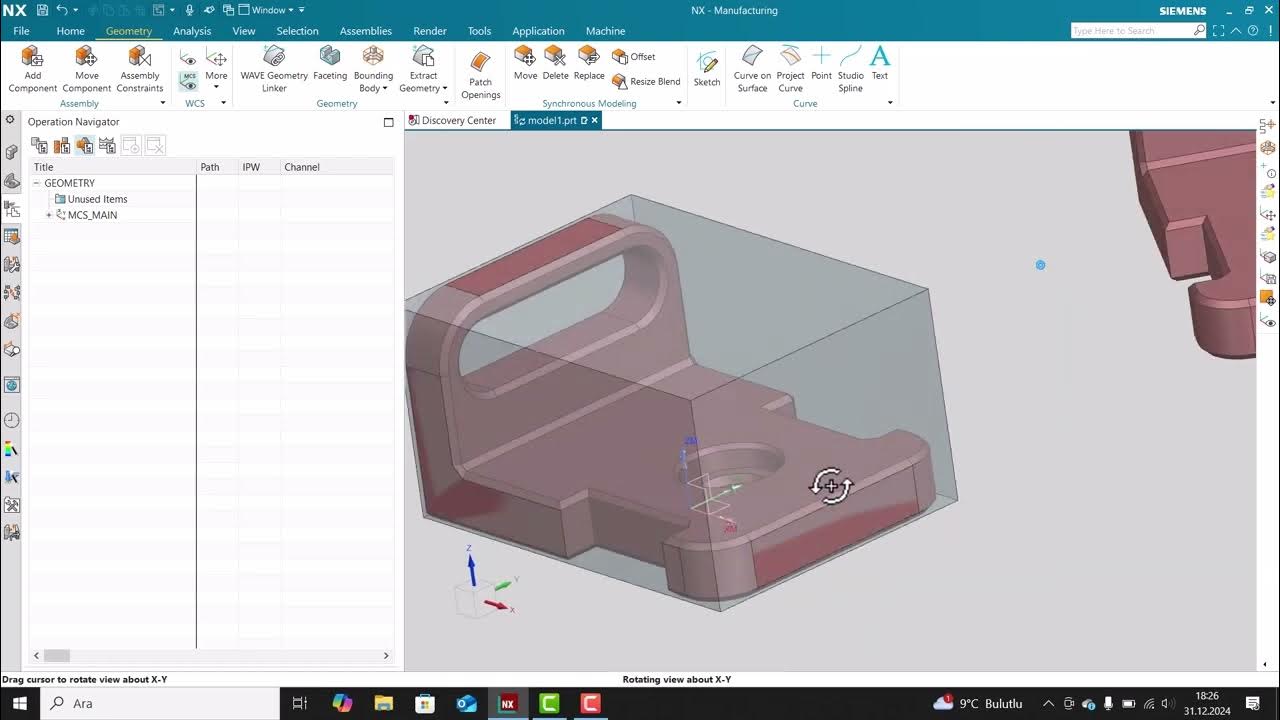 [007] Siemens NX CAM ( BOUNDİNG BODY) #ücretsizeğitim - YouTube