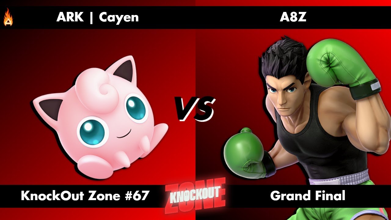 KnockOut Zone #67 - SSBU Grand Final - Cayen (Jigglypuff) vs A8Z (Little Mac) - YouTube
