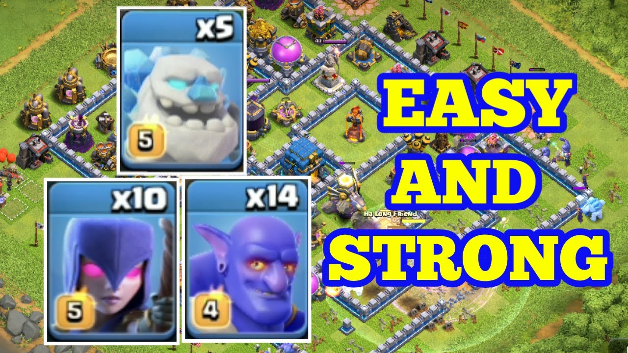 Ice golem +bowler bowler +witches attack strategy at th12 in legend ...