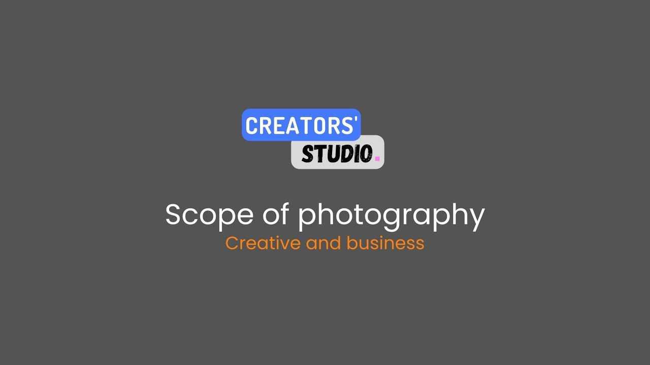 Creators' Studio: Scope of Photography - Creative and Business | Panel ...