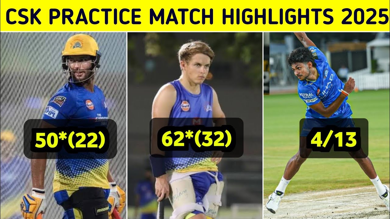 Csk practice match highlights 2025 | csk 2025 | ipl 2025 news in Hindi ...