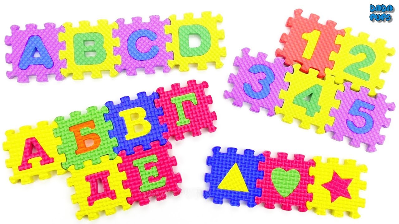 Learning Colors for kids|Geometric Shapes|Numbers 0 to 9|Russian ...