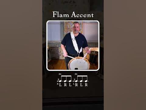 Flam Accent | Fife & Drum Rudiment Play-along with Dom Cuccia - YouTube
