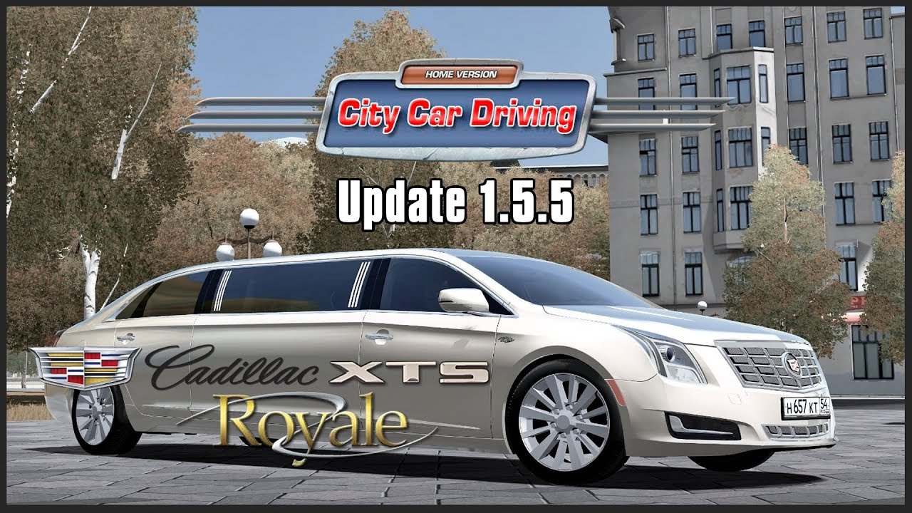 City Car Driving 1.5.5 | Cadillac XTS Royale | Logitech G29 + EDTracker Pro Wireless - YouTube