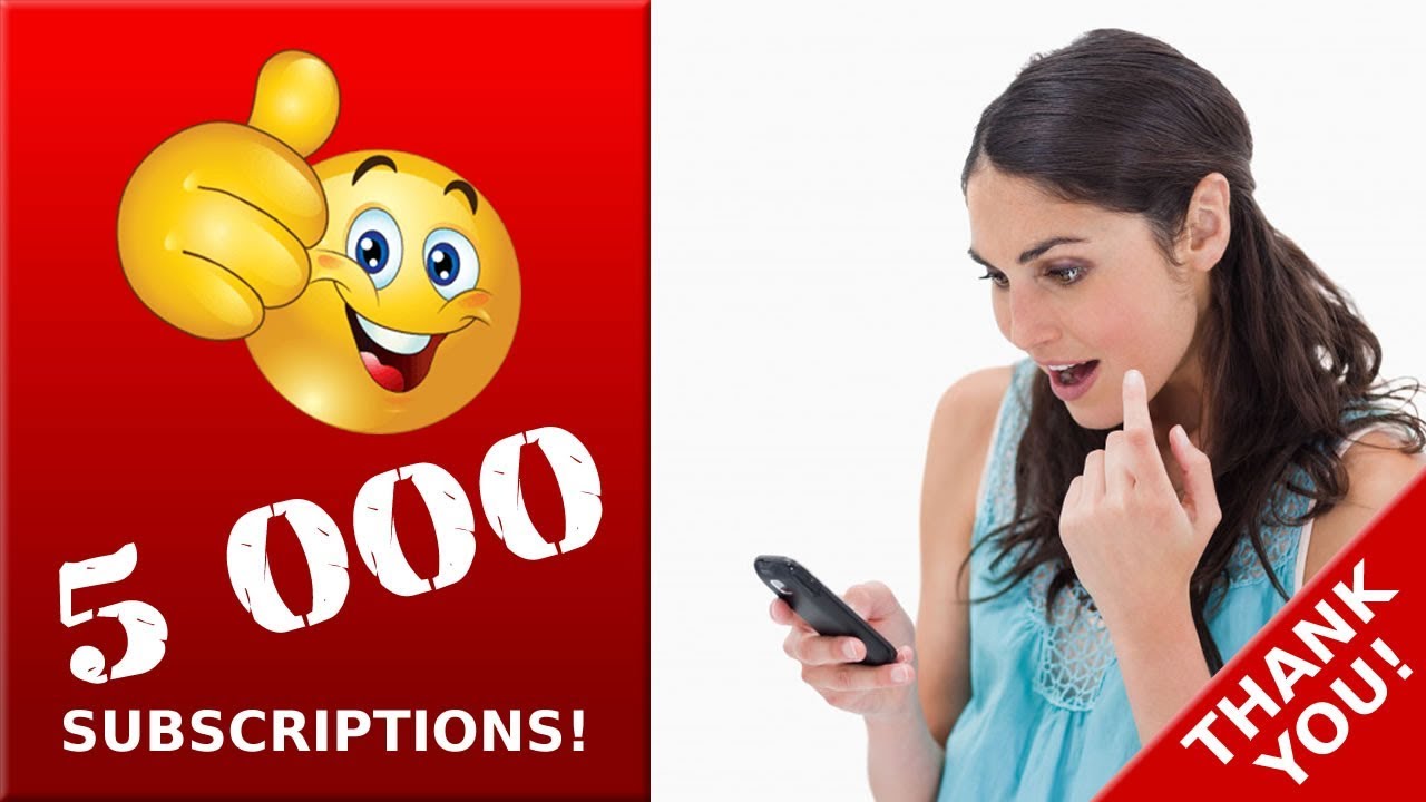 Thank You for 5000 Subscriptions and over 1 Million Views! - YouTube