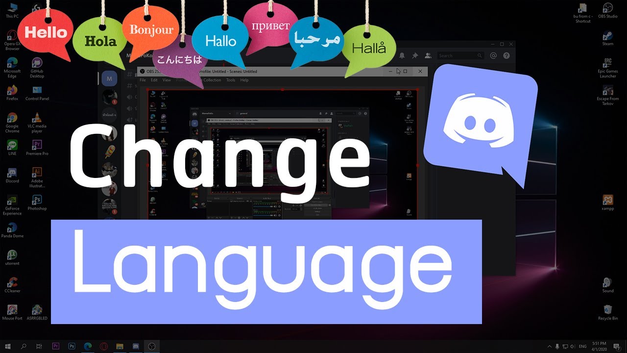 How to change language | Discord - YouTube