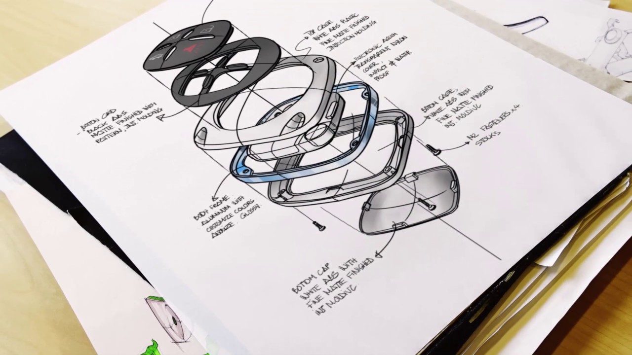 Keyfob Concept Sketching Animation - YouTube