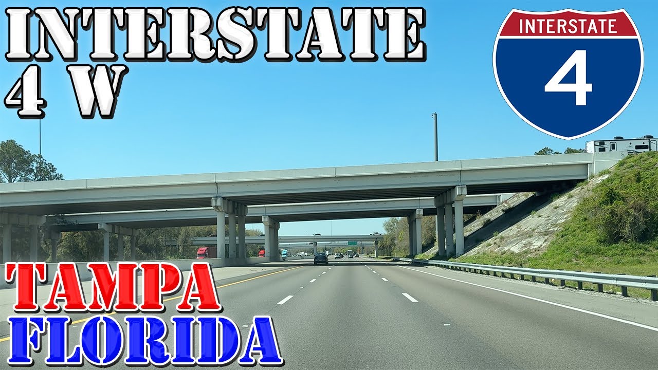 I-4 West - Tampa - Florida - 4K Highway Drive - 2024 - YouTube