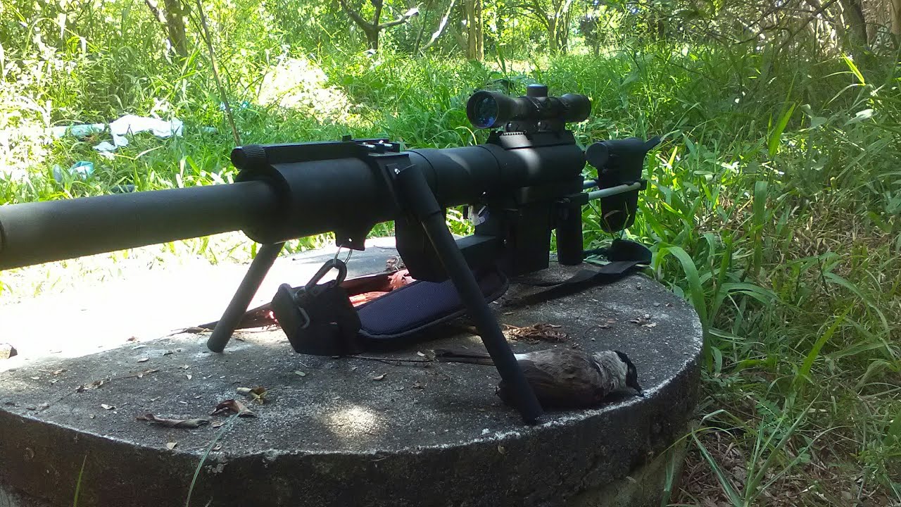 "KEREN" Senapan spirtus dari PVC peluru gotri - YouTube