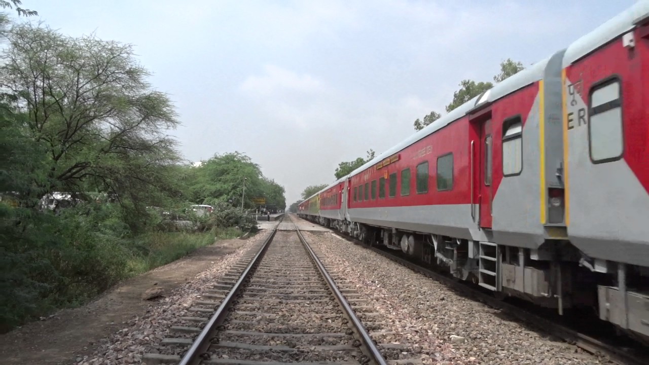 Upgraded 160kmph supported high speed train rake of Ashram express ...