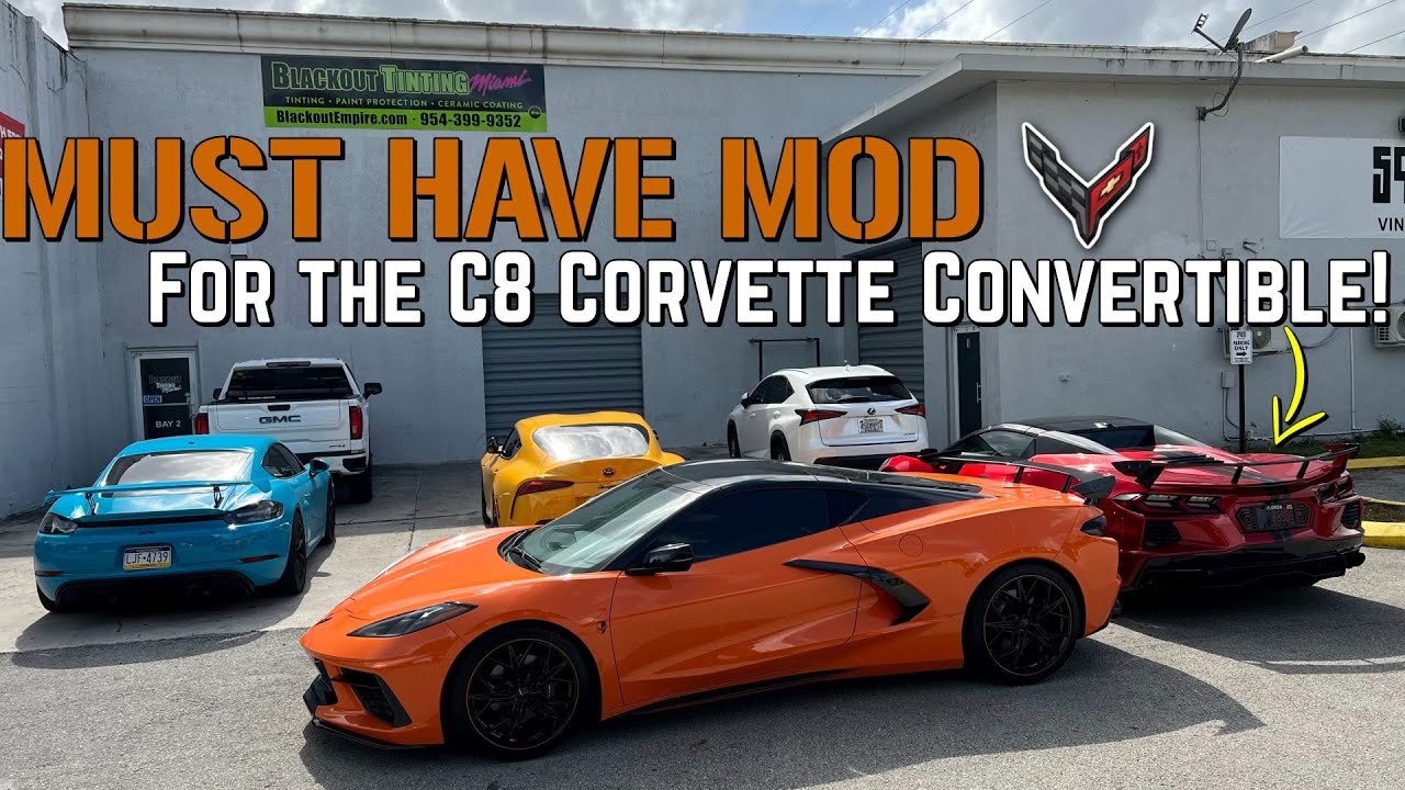 C8 Corvette Convertible ENGINE BAY MOD! Show it off just like the ...
