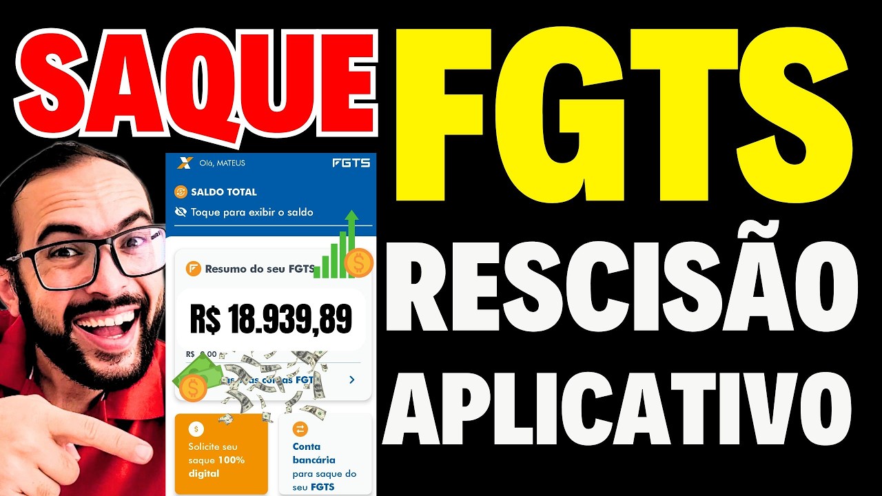SAQUE DO FGTS APÓS A DEMISSÃO E A MULTA DO FGTS NO APLICATIVO CAIXA - PASSO A PASSO PARA SACAR ...