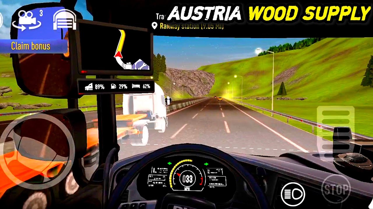 Austria Truck 🚛 Simulator wood supply 1st Austria Game - YouTube