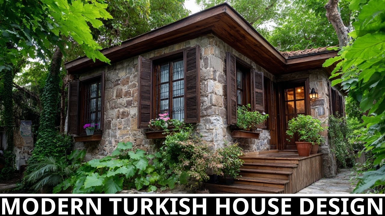 Modern Turkish Home Design Meets Tradition in a Stunning Garden - YouTube