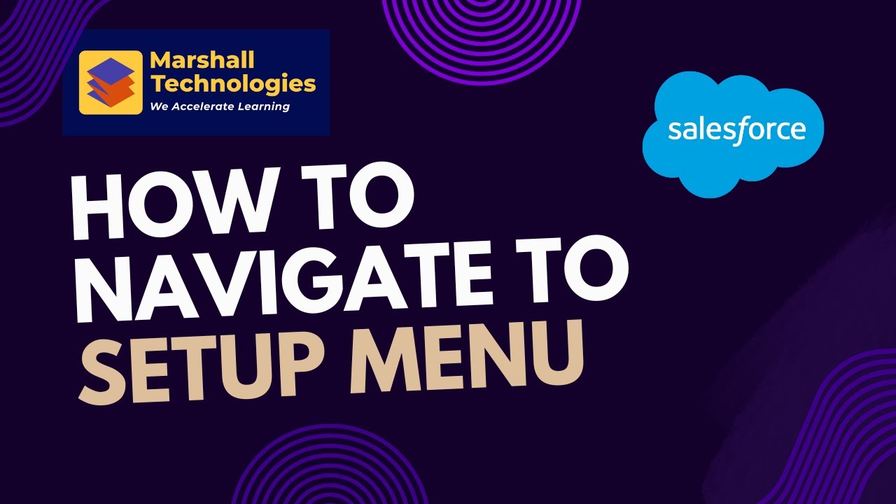 How to Navigate to Setup Menu in Salesforce - YouTube