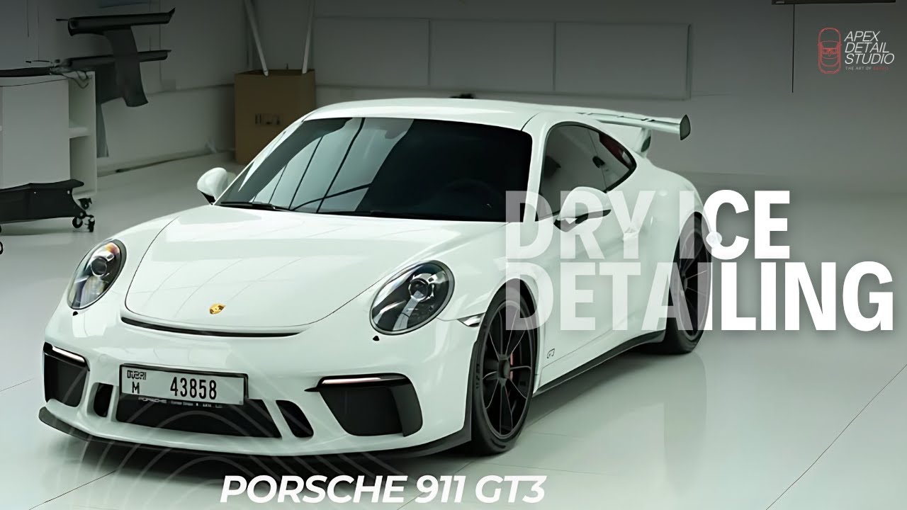 Dry Ice Cleaning a DIRTY Porsche 911 | Apex Detail Studio Dubai - YouTube