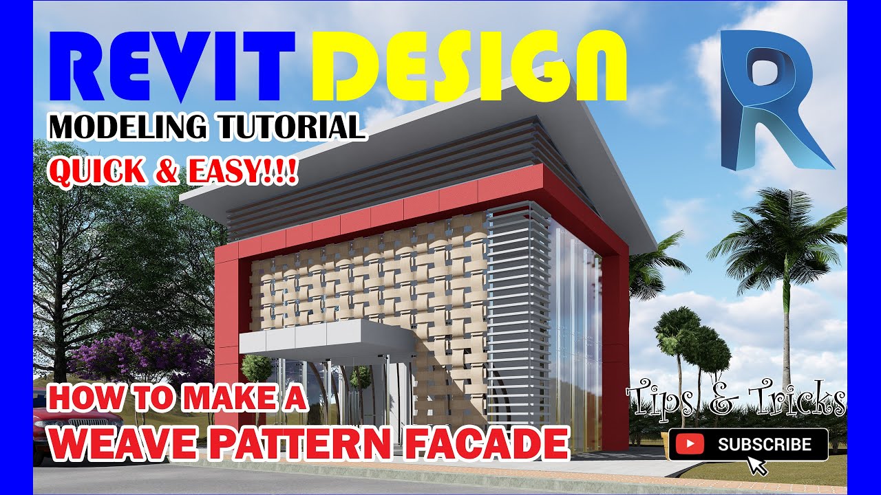 RD012. Modeling Tutorial. Weave Pattern Facade in Revit. Parametric ...