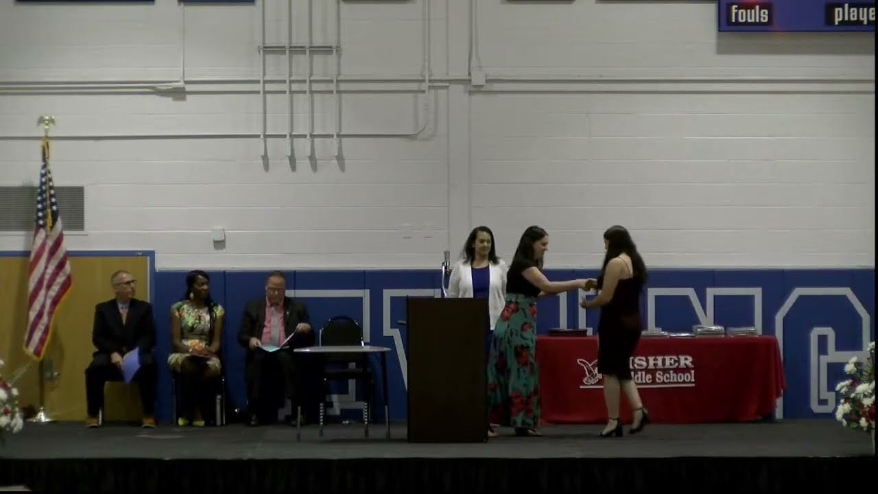 Fisher Middle School 8th Grade Moving Up Ceremony, June 21, 2023 - YouTube