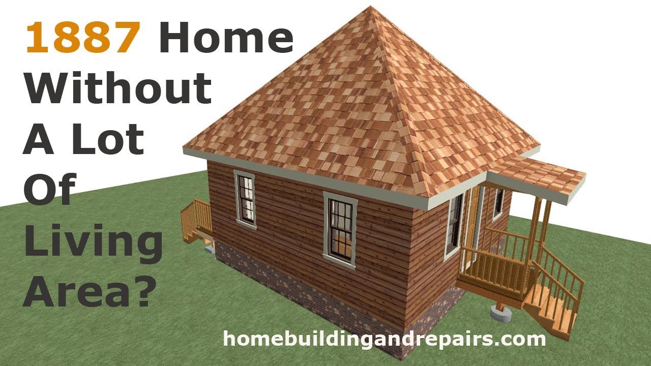 1887 Floor Plan And House Design For Small Two Bedroom House - YouTube