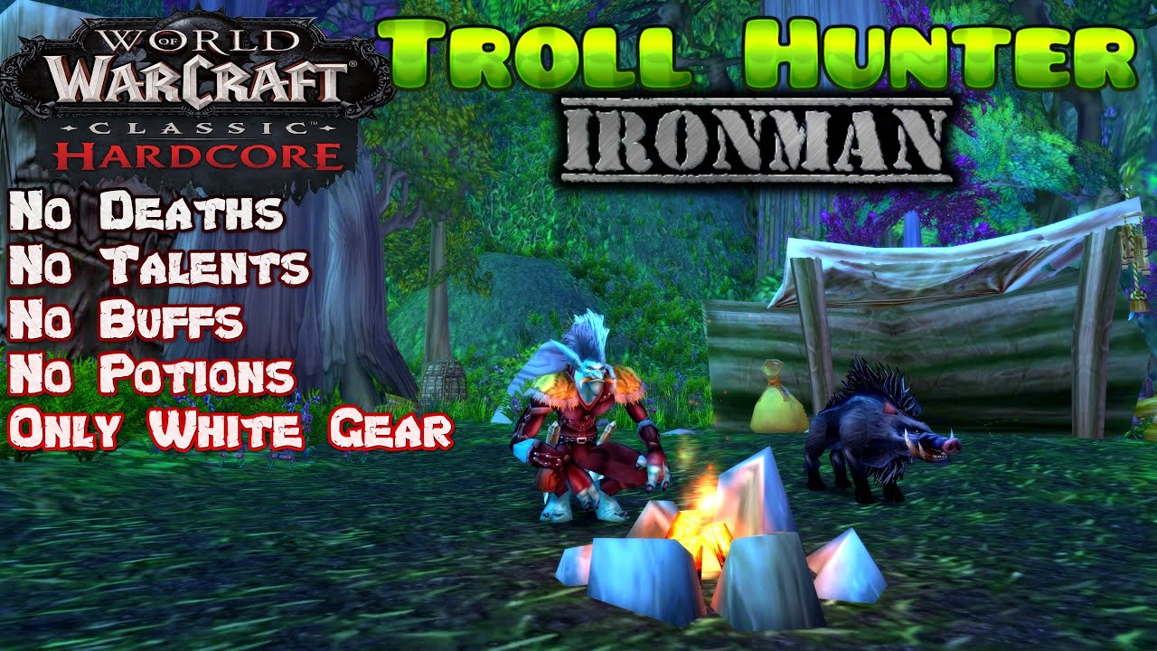 Classic Ironman Challenge - Troll Hunter - WoW Hardcore - Ep.23 - YouTube