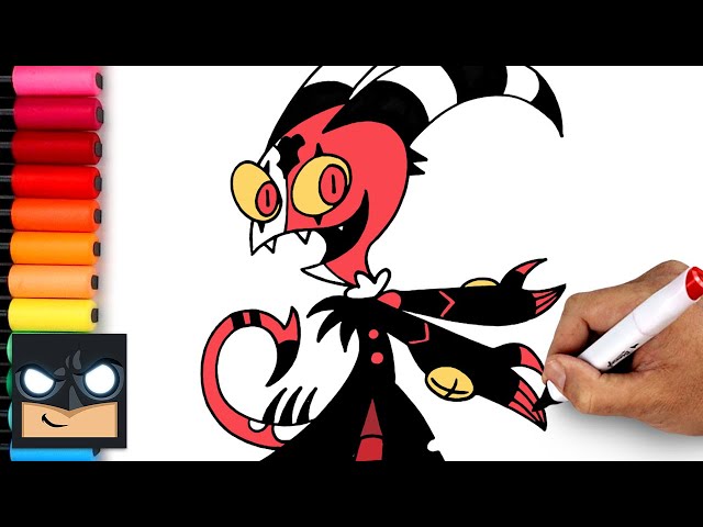 How To Draw Blitzo | Helluva Boss - Videos For Kids